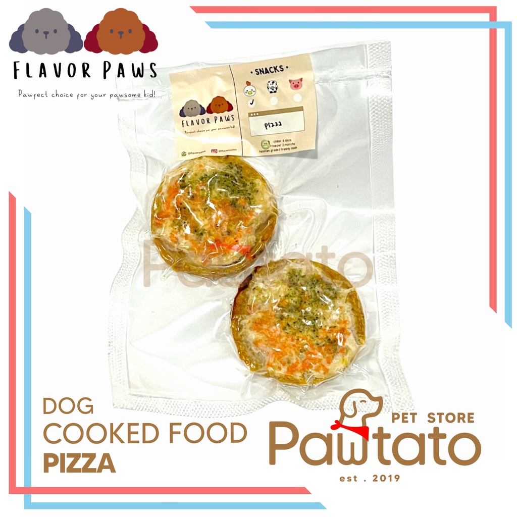Jual Snack Anjing Flavor Paws Pizza Puppy Dog Cooked Food Frozen Meat ...