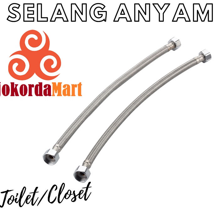 Jual Selang anyam sambungan kran toilet wc closed duduk plexibel ...