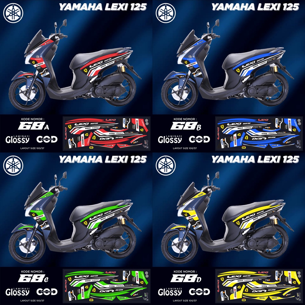Jual Striping yamaha lexi 125 / striping lexi 125 / variasi lexi 125 ...