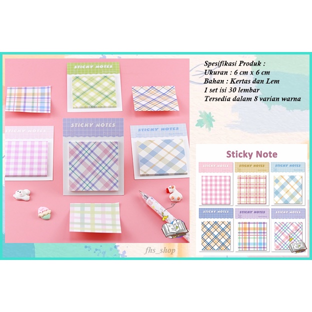 Jual Sticky Notes Sticky Note Memo Tempel Kertas Memo Buku Tulis Sticky ...
