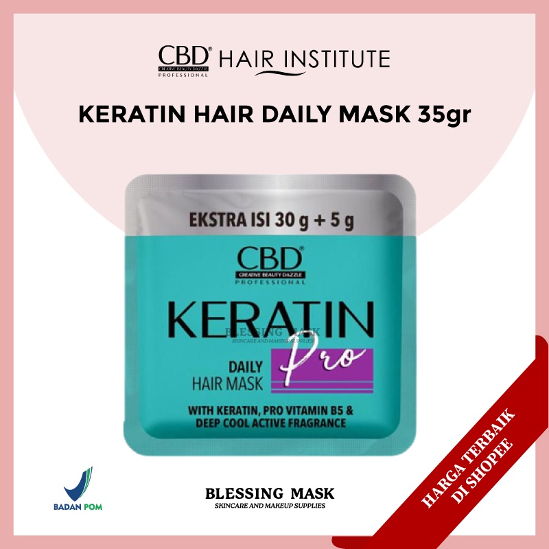 Jual CBD Pro Keratin Daily Hair Mask Sachet | Color Shield Pro Hair ...