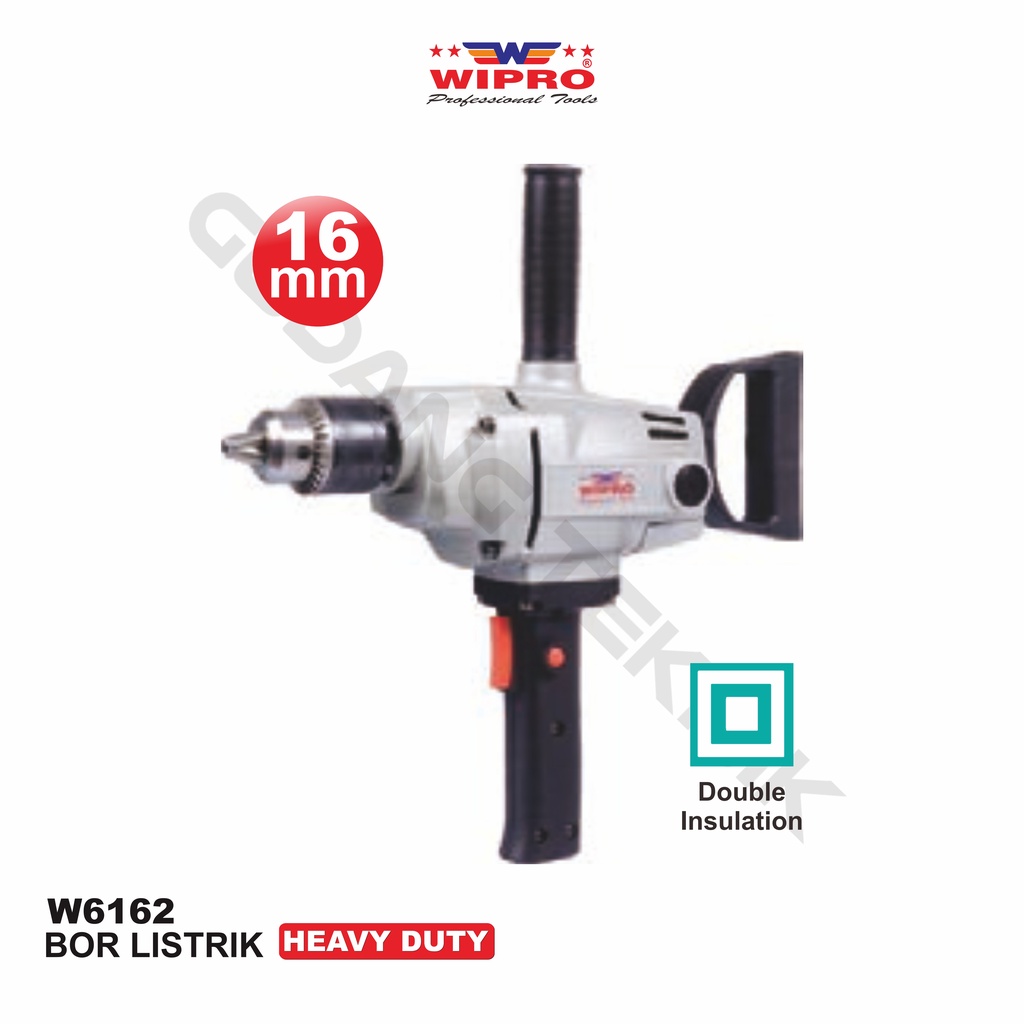 Jual Mesin Bor Listrik Heavy Duty 16mm WIPRO W-6162 / Mesin Bor Besi ...
