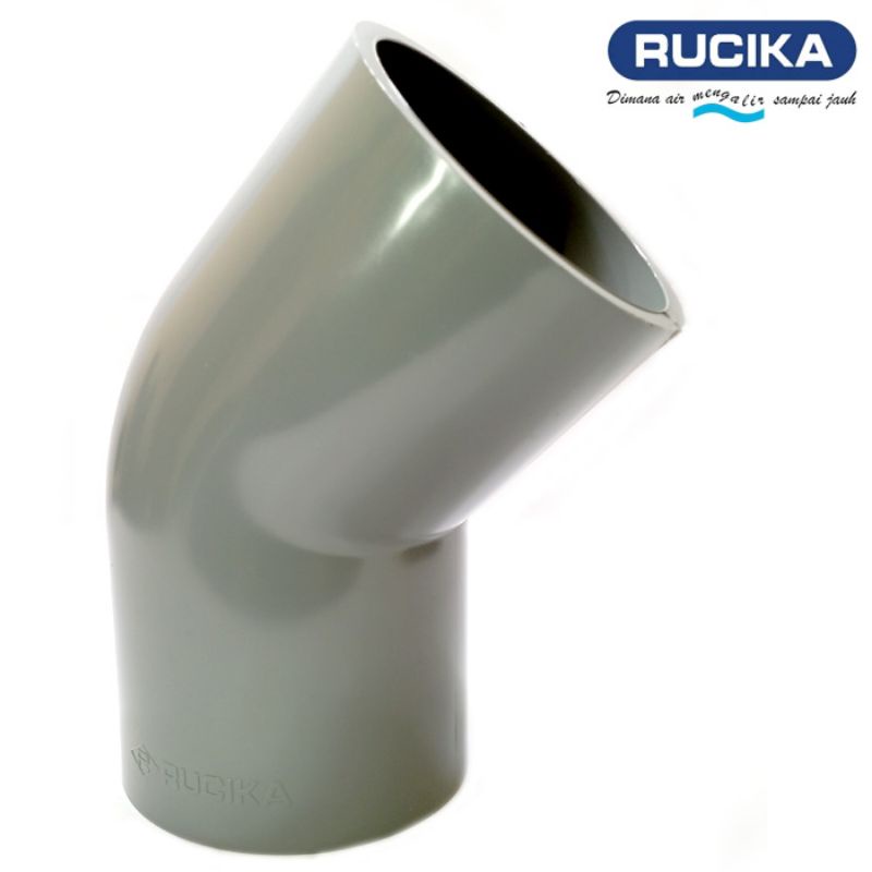 Jual Knie Aw 4" 45 Derajat RUCIKA / Elbow 4 inch 45 Degree / Knee RUCIKA | Shopee Indonesia