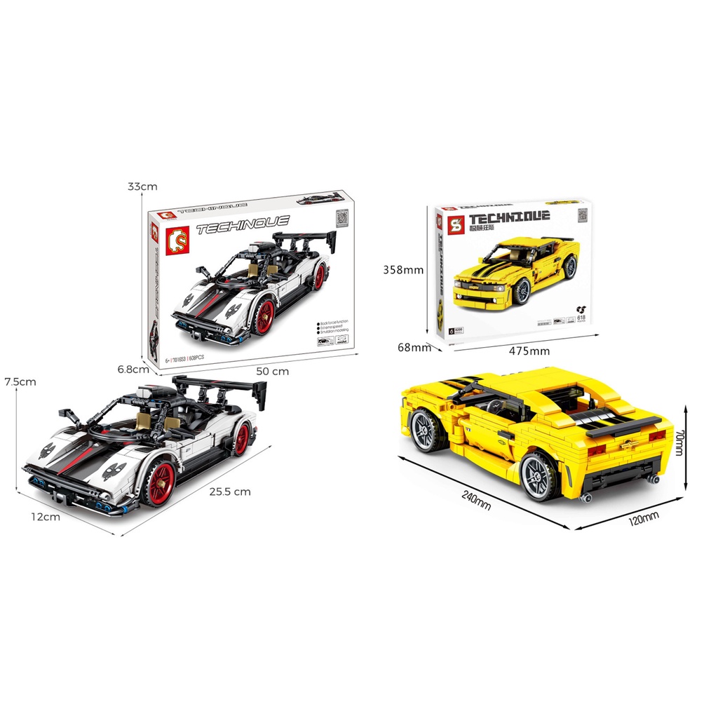 Jual Bricks Sembo Block Pagani Chevrolet Bumble Bee Mobil Sport Race ...
