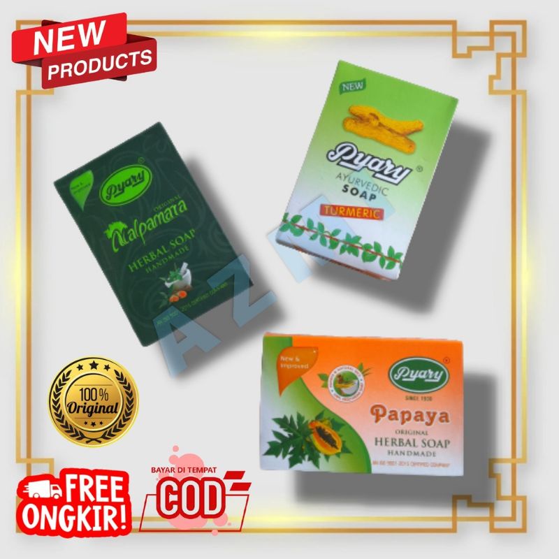 Jual Sabun Pyary Nalpamara, Turmeric Azal World, Papaya, Saffron 100% ...