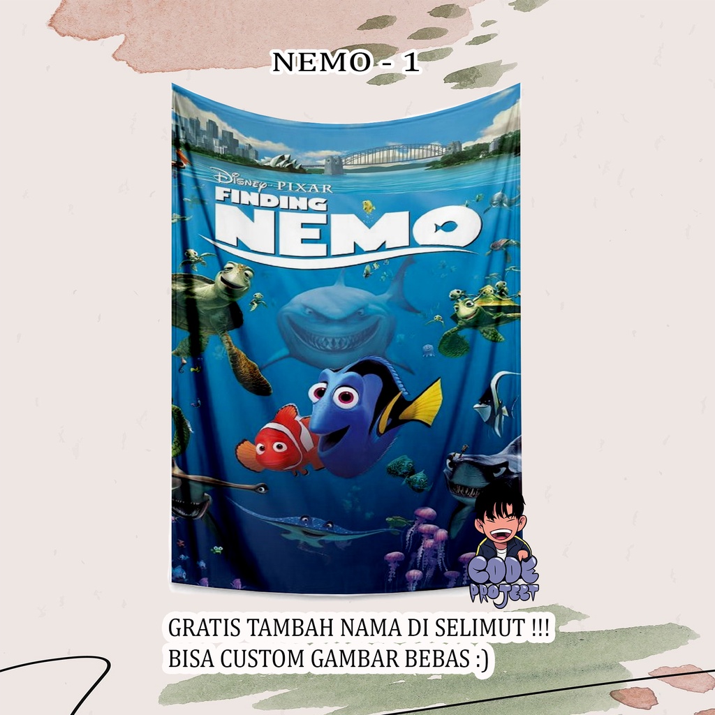Jual SELIMUT ANAK FINDING NEMO - finding nemo - selimut kartun anak ...