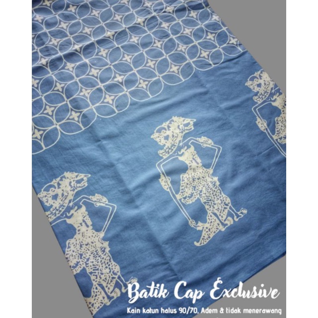 Jual KAIN BATIK CAP PEKALONGAN GRADE A MOTIF WAYANG, KAIN BATIK SERAGAM ...