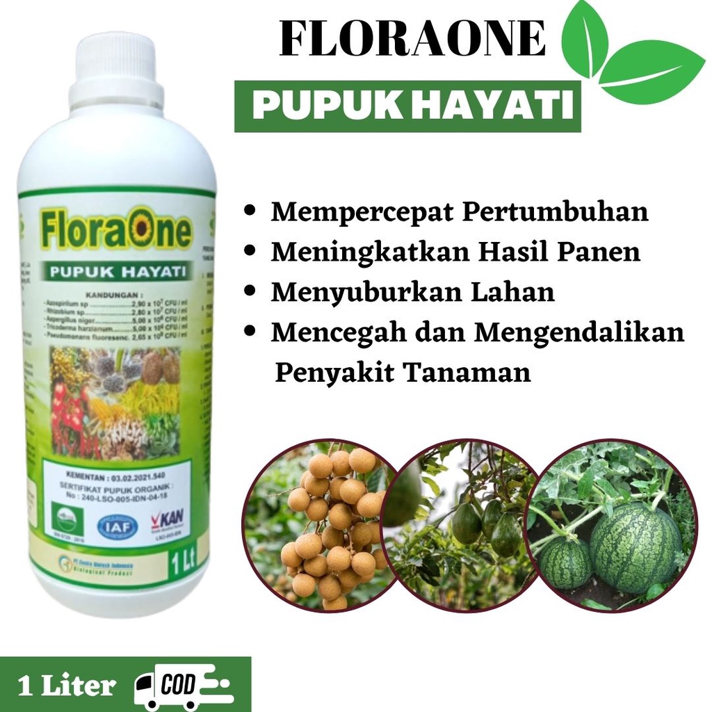 Jual Pupuk FLORA ONE Tricoderma, PUPUK BUSUK BUAH, Pupuk Pelebat Buah | Shopee Indonesia