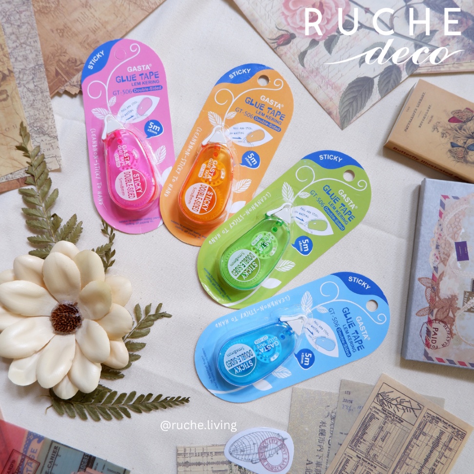 Jual RUCHE DECO - Lem Kering Roll/ Lem Kertas/ Glue Tape/ Lem Kertas ...