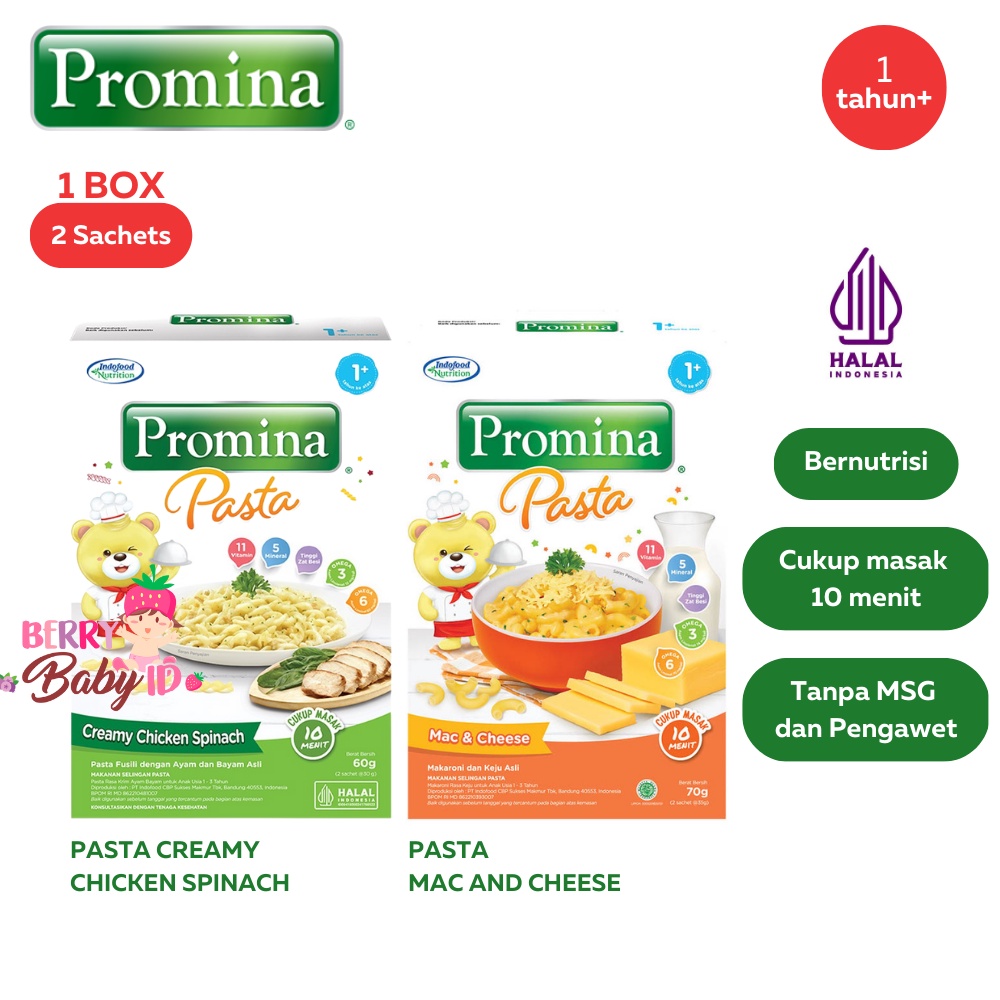 Jual Berry Baby - Promina Pasta Creamy Chicken Spinach Mac and Cheese ...