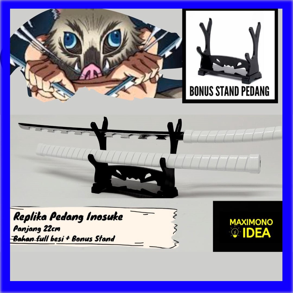 Jual Gantungan Kunci Pedang Demon Slayer Inosuke Hashibira Kimetsu no ...