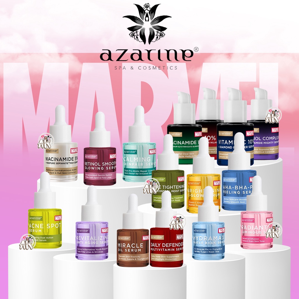 Jual AZARINE SERUM X MARVEL SERIES FOR ALL TYPE 20ML ( NIACINAMIDE 10% ...
