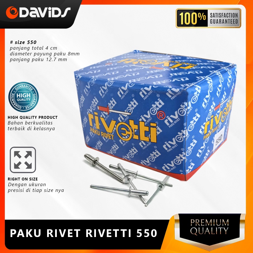 Jual Rivetti Paku Rivet Ripet Rifet Keling 550 1000pc | Shopee Indonesia