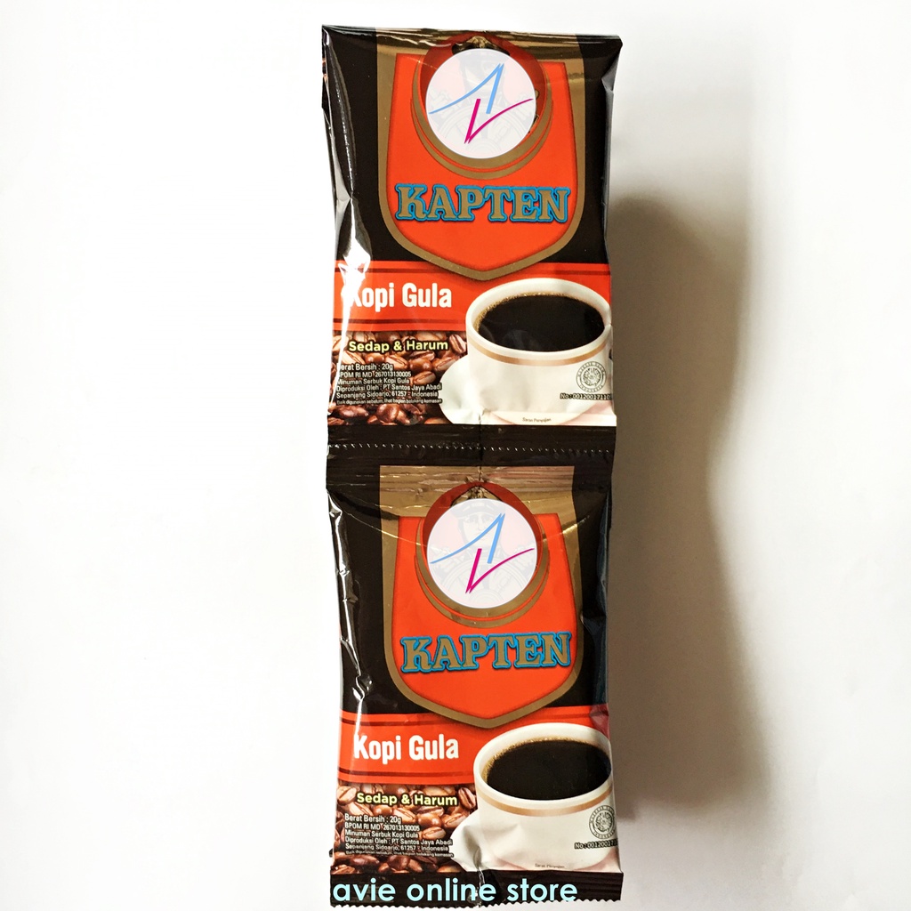 Jual KAPTEN KOPI GULA 1 RENTENG (10 X 20 GR) | Shopee Indonesia