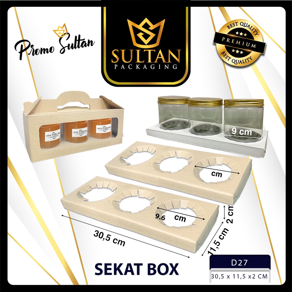 Jual Sekat Dus Box - Sekat Hampers - Inner Dus Toples 3 Lubang Diameter ...