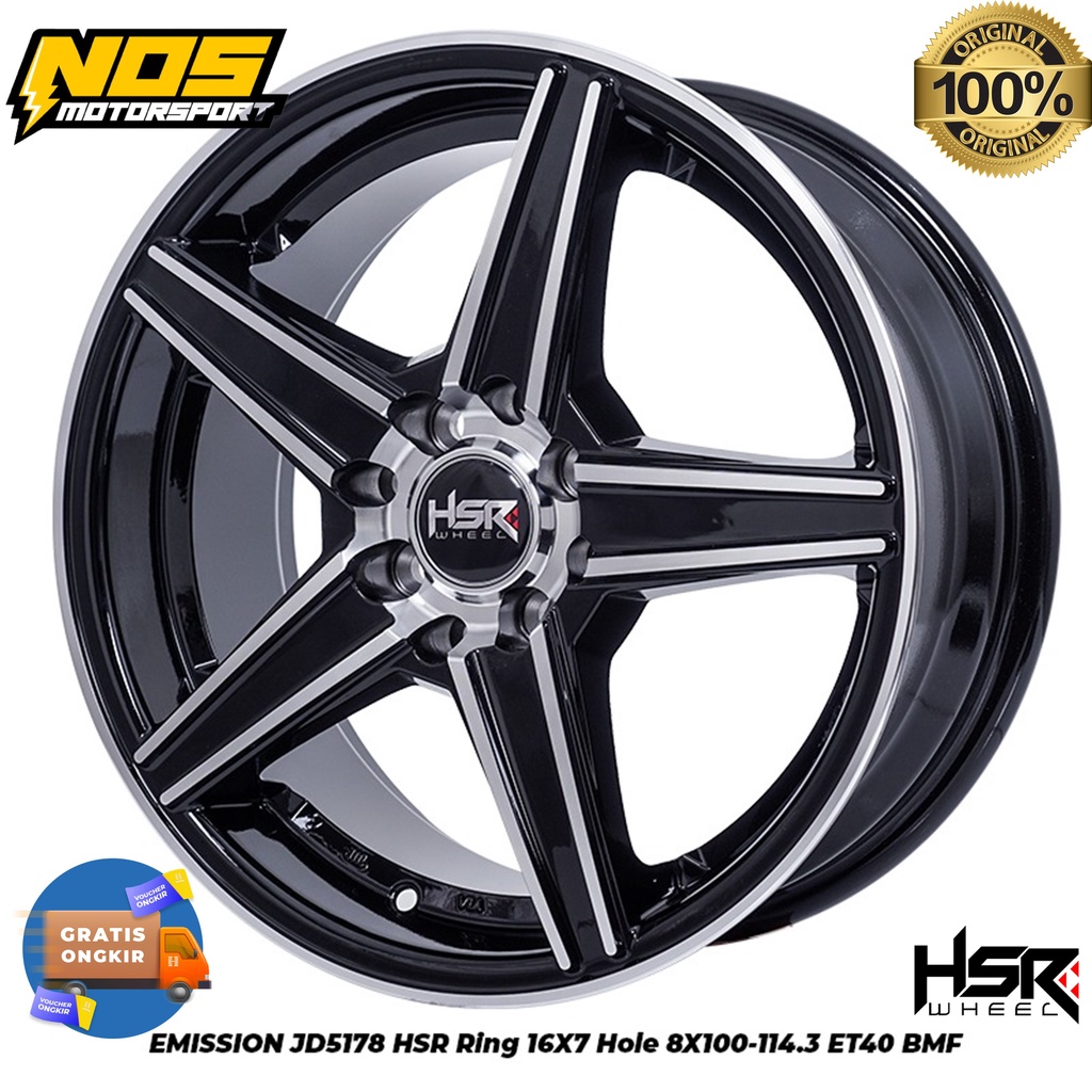 Jual VELG RACING PALANG 5 RING 16 HSR UNTUK MOBIL VIOS, CITY, CORROLA, LUBANG BAUT 4 FREE ONGKIR ...