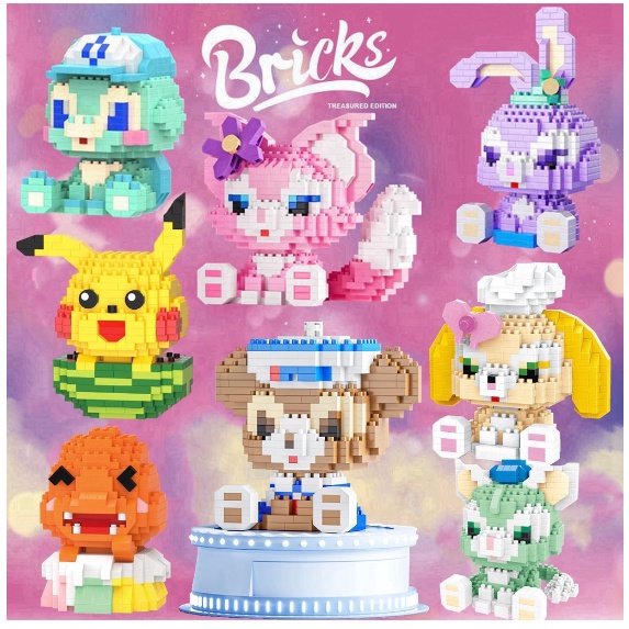 Jual MAINAN BLOCK EDUKASI ANAK / MAINAN BLOCK MINI SUSUN KARAKTER ...