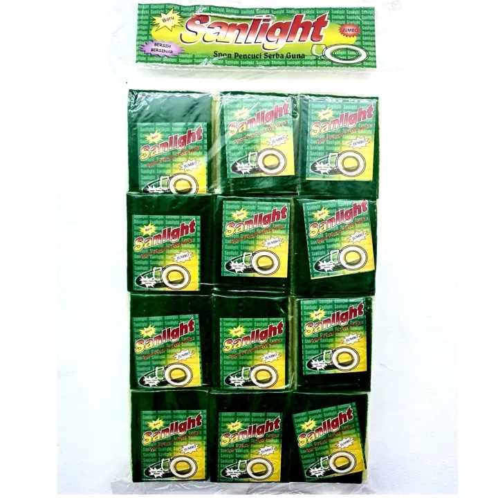 Jual (2 Lusin) Spons Cuci Piring Isi 24 Pcs Rentengan Grosir / Spon ...