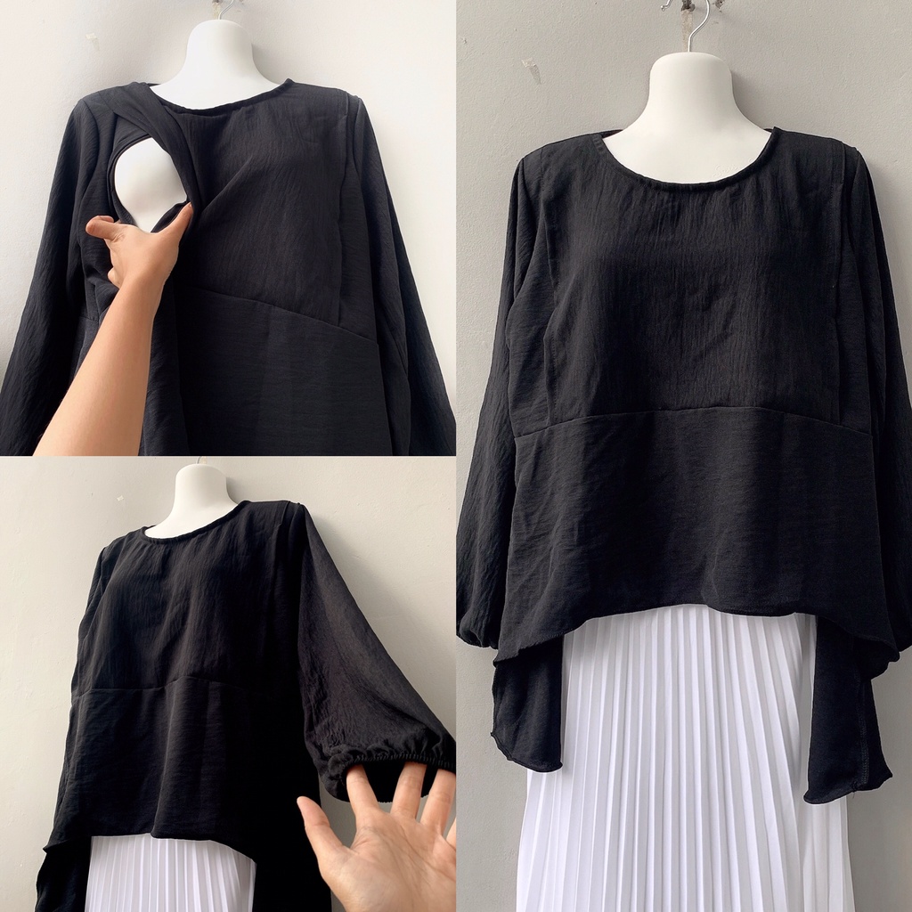 Jual MARY - Nursingwear Vest Rajut Blouse Tunik Knit Menyusui Atasan ...