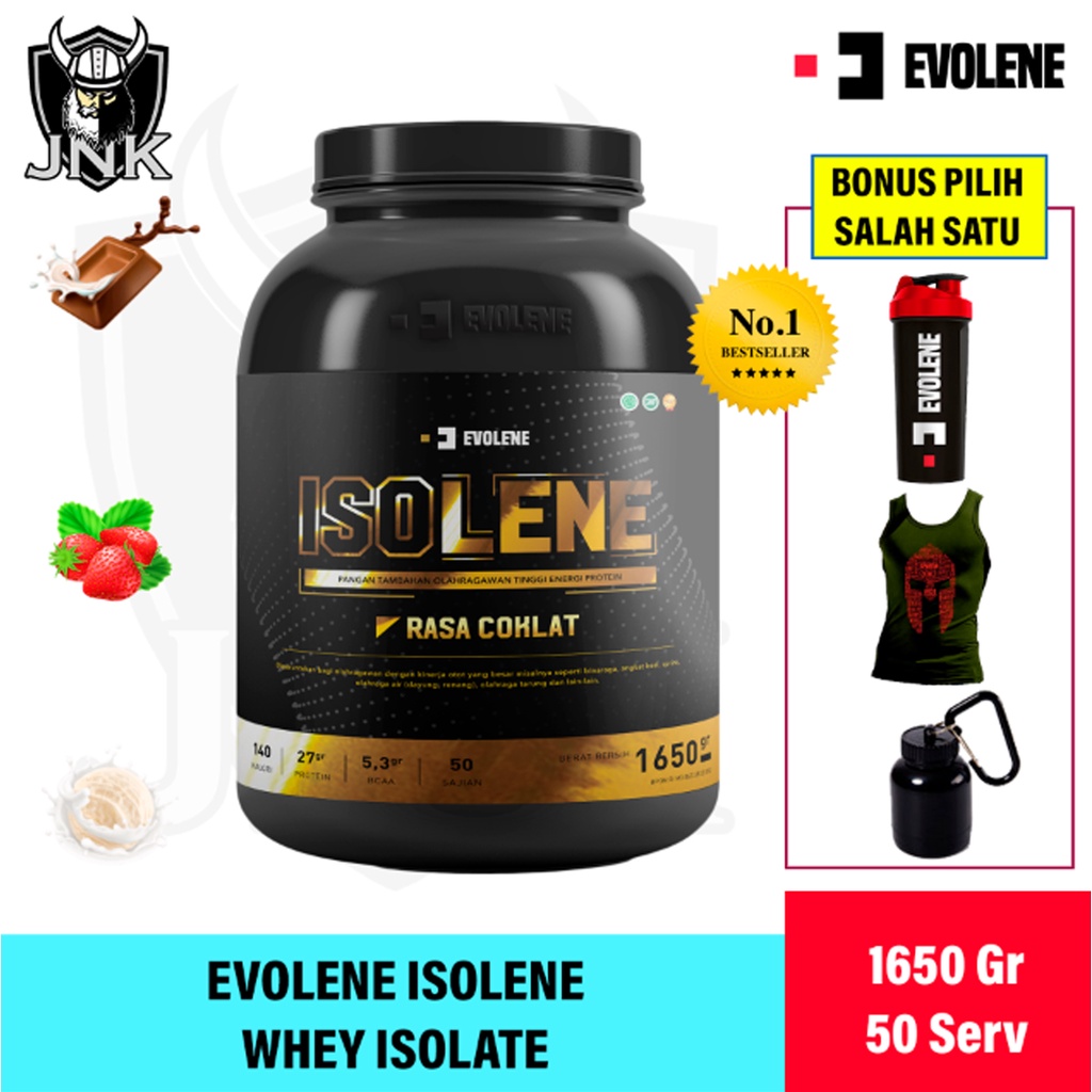 Jual Promo Isolene whey Protein Isolate 50 sachet 1650 gr evolene ...