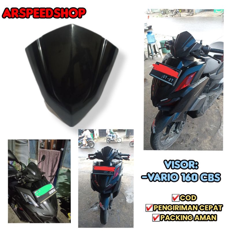 Jual VISOR WINDSHIELD VARIO 160 CBS VARIO 150 VARIO 125 LED ESP 2015 ...