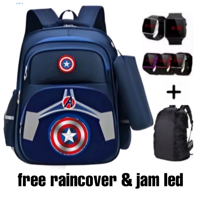 Jual tas anak laki - tas sekolah anak - tas super Hero - tas anak cowok - tas ransel anak ( free ...