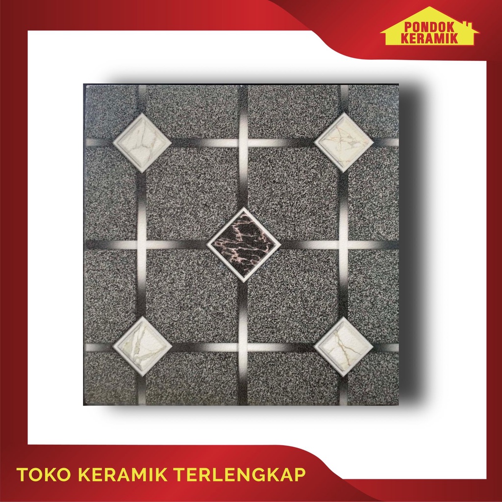 Jual KERAMIK LANTAI 40X40 HUMMER BLACK | Shopee Indonesia
