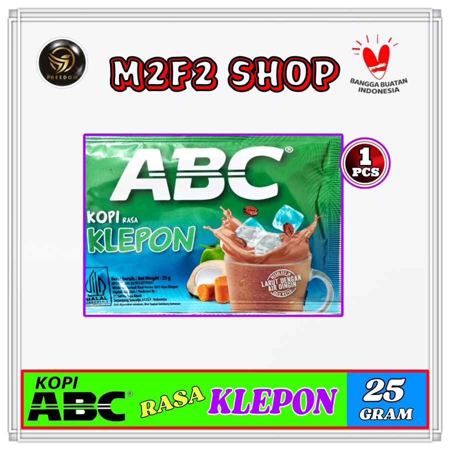 Jual Kopi ABC Instant 3in1 Klepon dan Pandan Sachet - 25 gr (Kemasan ...