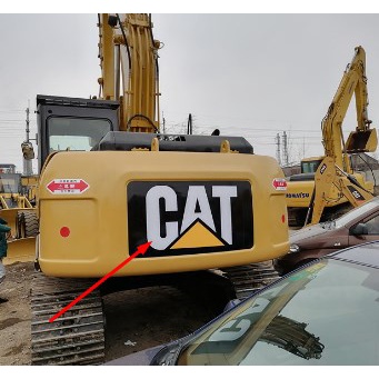 Jual Stiker Counterweight Cat 320D / 320D2 -Stiker Excavator Alat Berat ...
