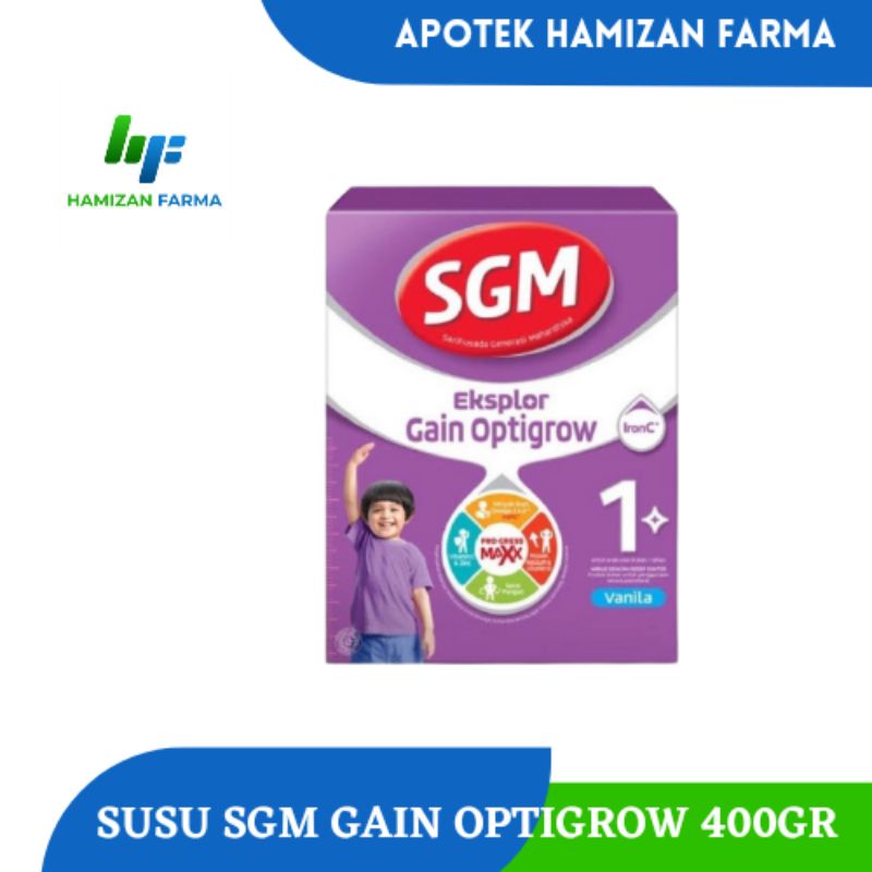 Jual SUSU SGM EXPLOR GAIN OPTIGROW 1+ (400 GR) | Shopee Indonesia