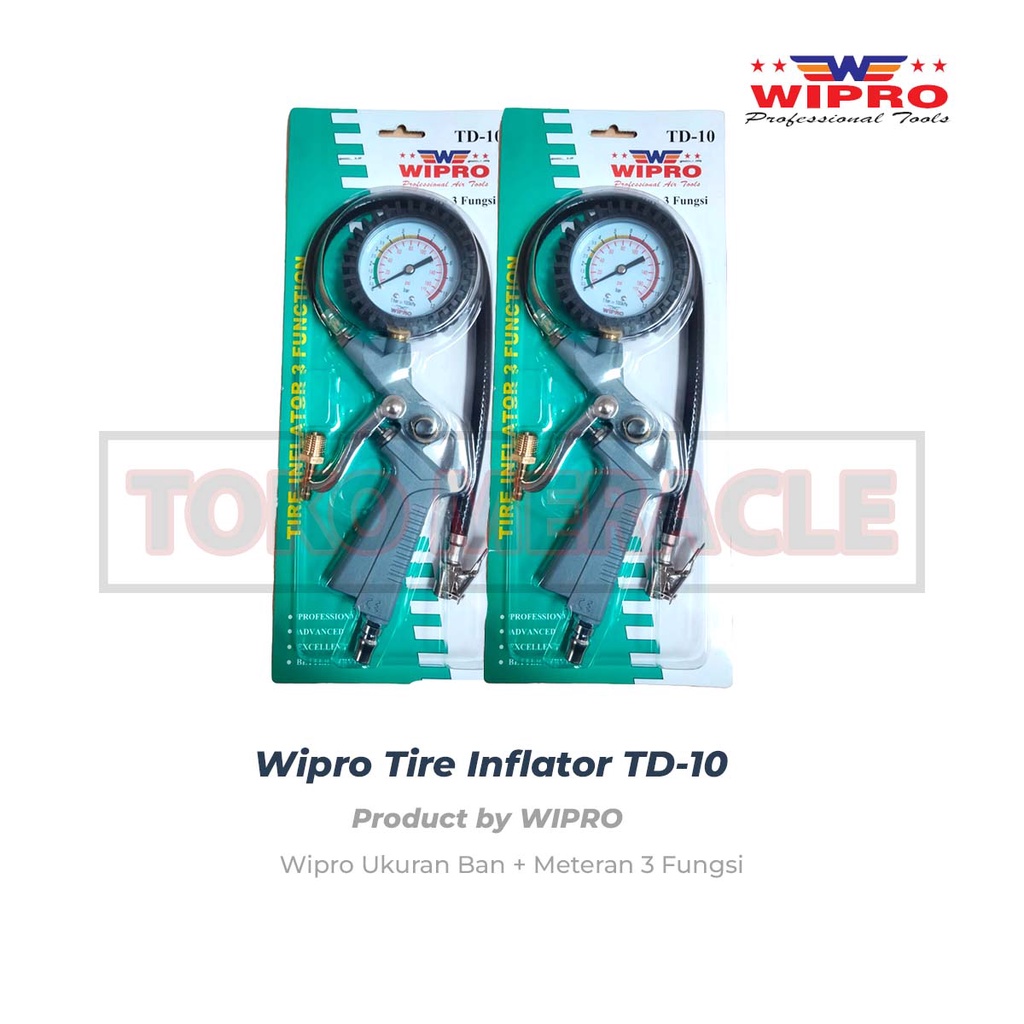 Jual Wipro Ukuran Ban 3 Fungsi - Tire Inflator 3 Function TD10 TD-10 | Shopee Indonesia
