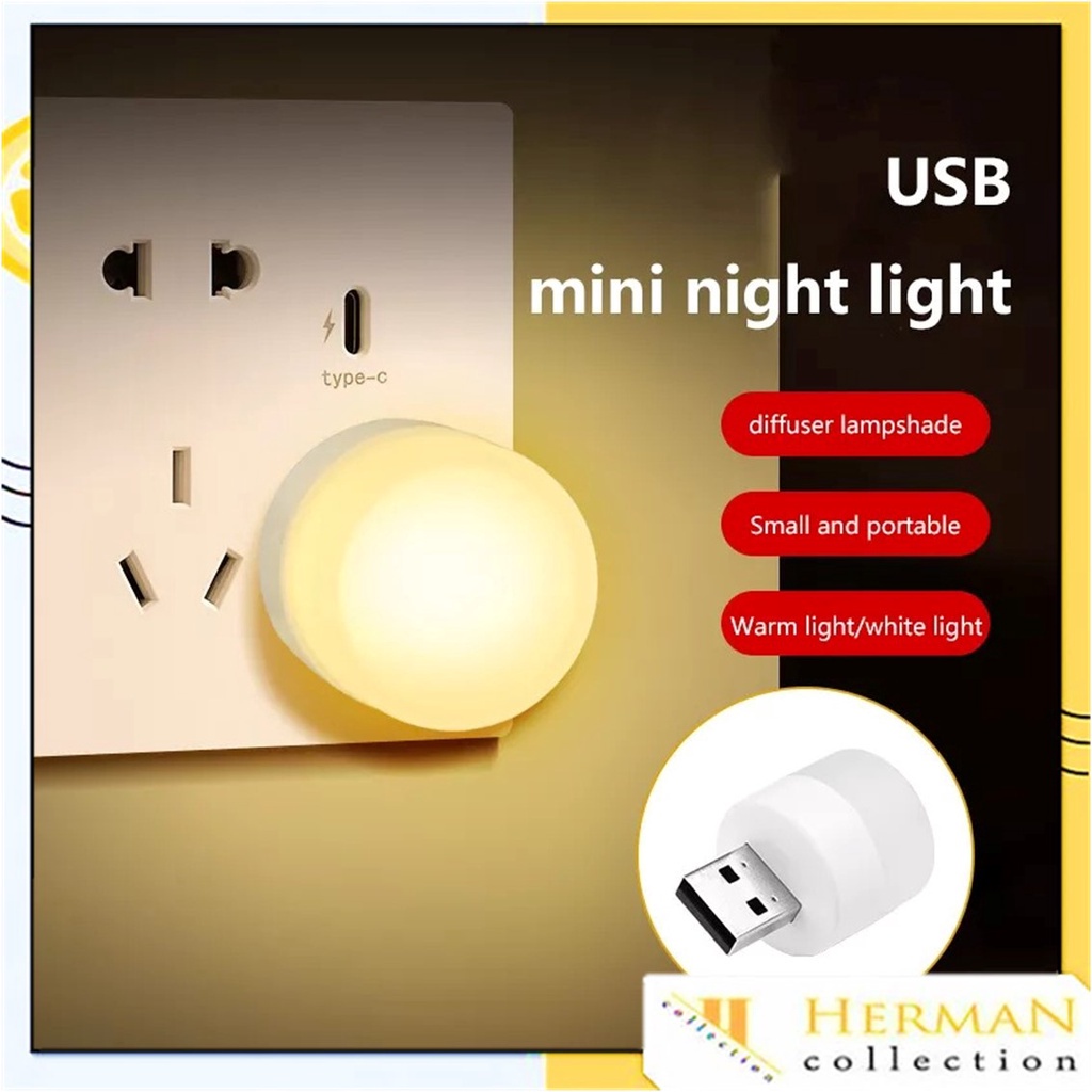 Jual HC Lampu Led USB Mini Portable Lampu Baca Lampu Tidur Lampu Travel ...