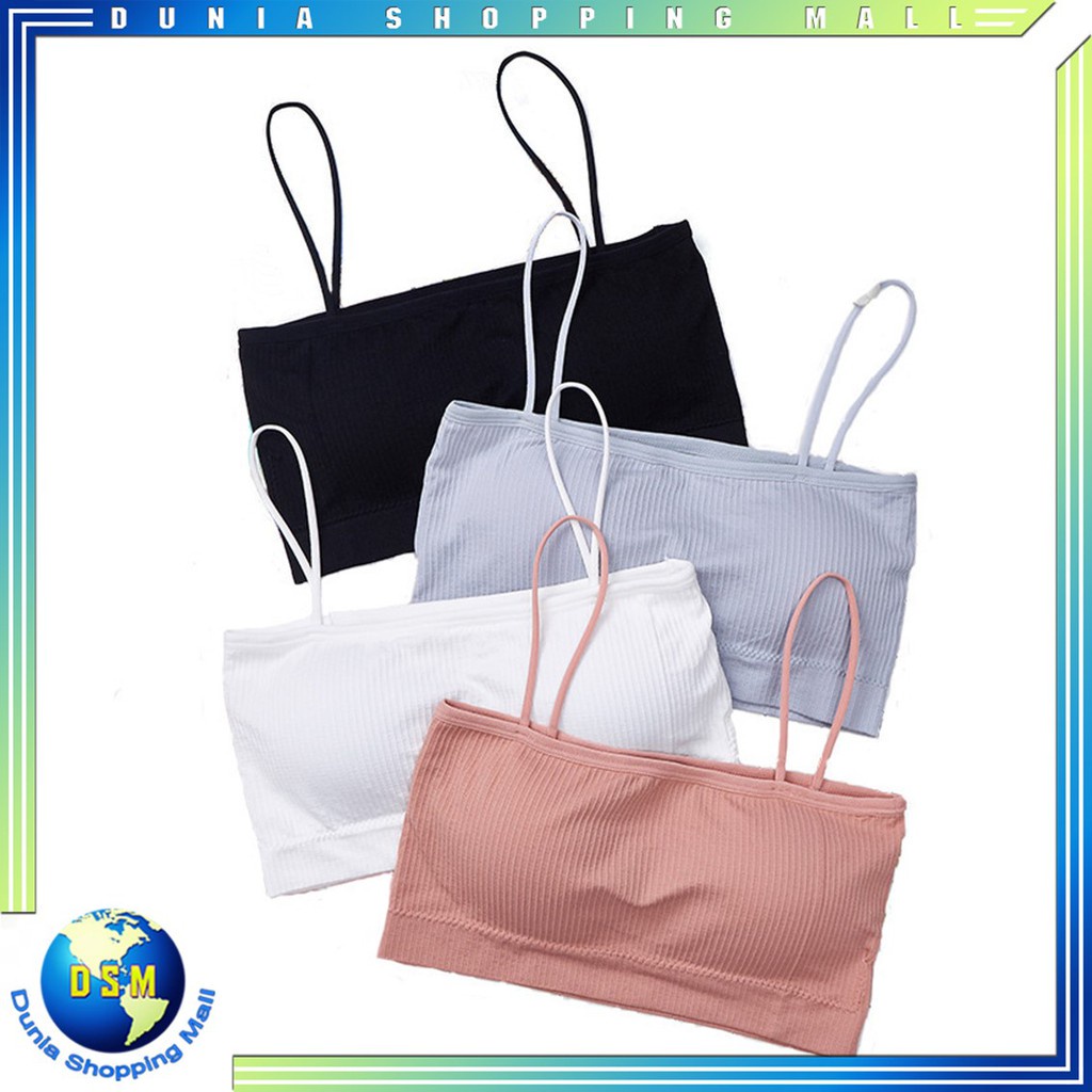Jual DSM BRA SPORT ELASTIC BANDEAU TANK TOPS B100 / BRA WANITA / BRA ...