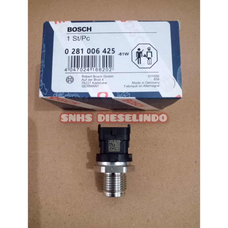 Jual Sensor Pressure Commonrail Komatsu PC200-8 PC200 8 0281006425 ...