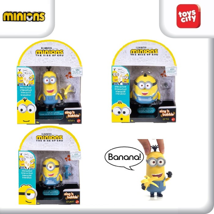 Jual Minions The Rise of Gru Sing N Babble Kevin Interactive Figure ...