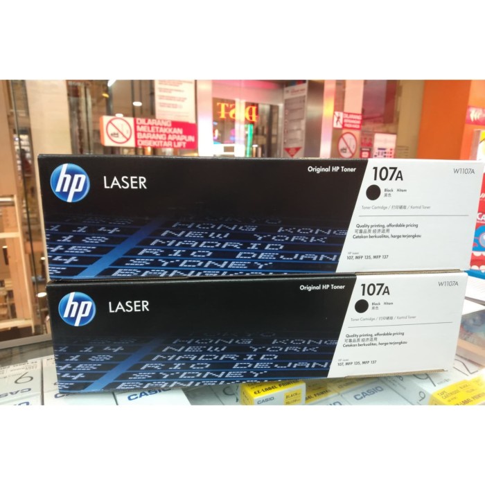 Jual Toner HP 107A Black Original (W1107a) | Shopee Indonesia