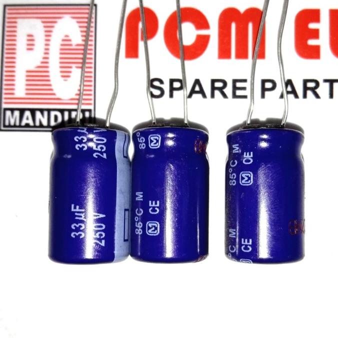 Jual 33 uf 250 v 33uf 250v Elco Capacitor PANASONIC MATSUSHITA Original pcmelektrob9090 Kualitas ...
