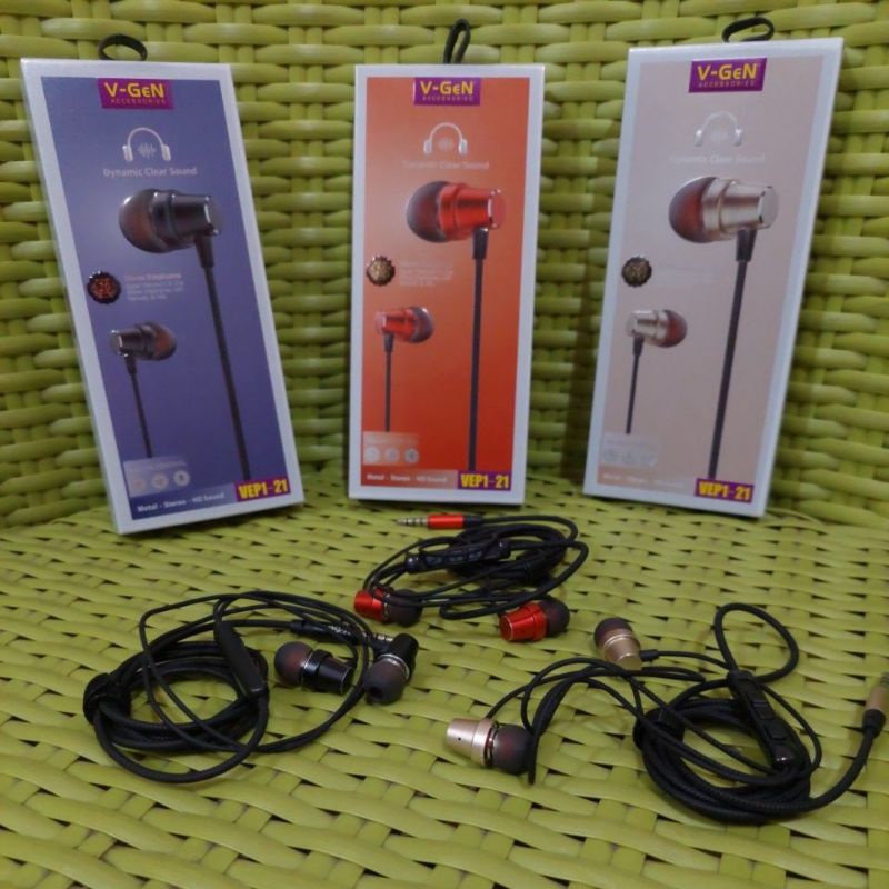 Jual Headset V-Gen with Remote & Mic VEP1-21 -- Garansi Resmi | Shopee ...