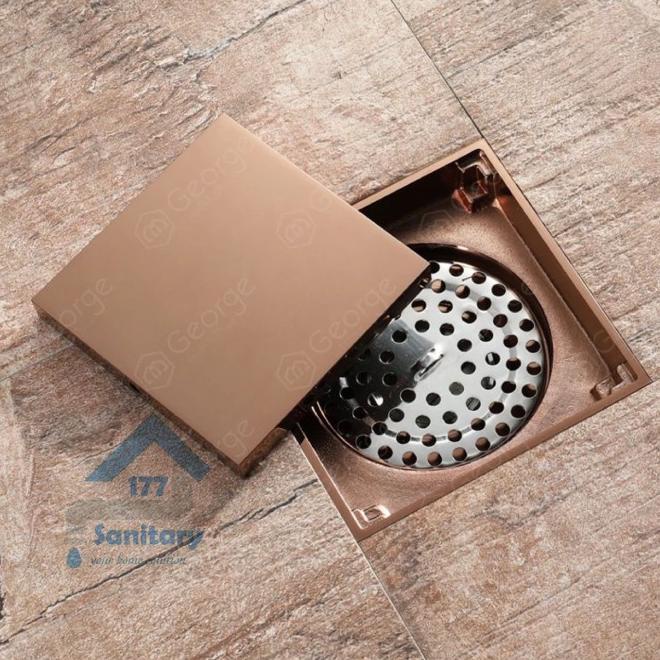 Jual Smart Drain Rose Gold Kuningan Tebal 47Rg-Floor Drain Saringan Got ...
