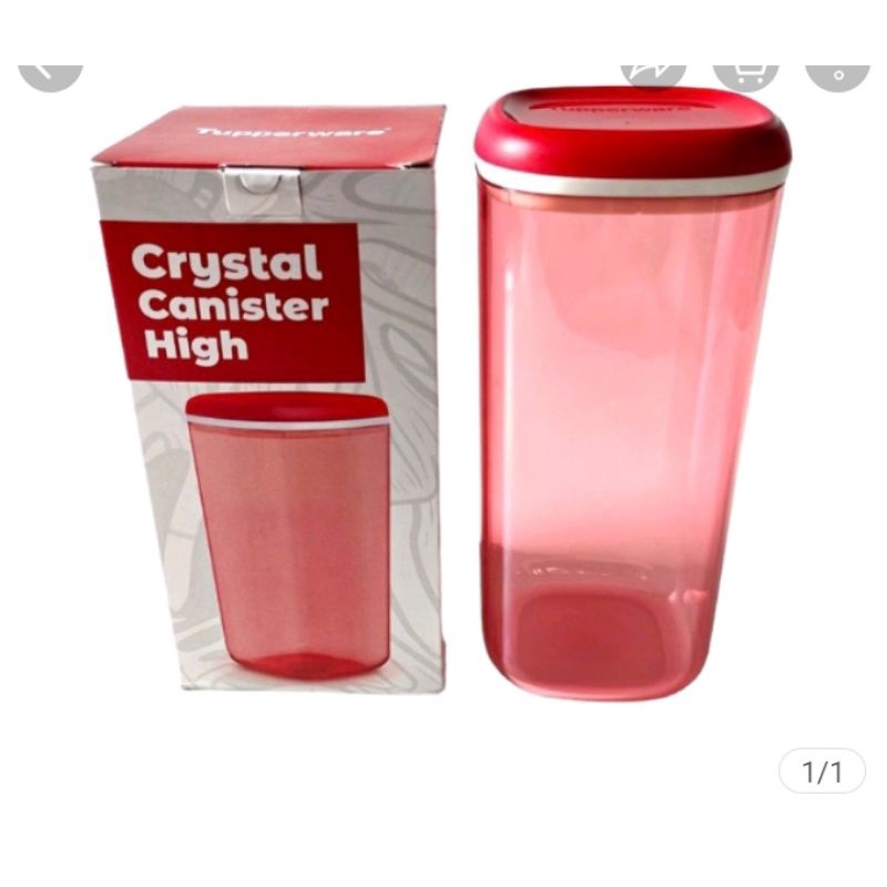Jual Crystal canister high tupperware / toples kristal tupperware ...