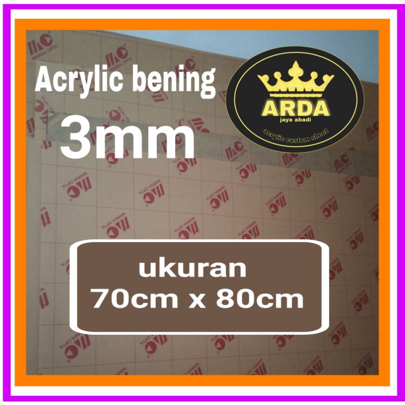 Jual Akrilik 3mm bening 60 x 80 akrilik lembaran acrylic clear akrilik murah | Shopee Indonesia