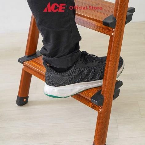 Jual Ace - Fixsteps Tangga Lipat Aluminium 5 Wide Steps Motif Kayu ...