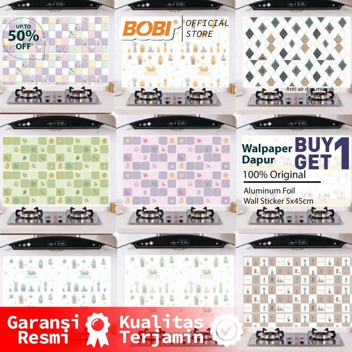 Jual Wallpaper Sticker Dapur Anti Minyak 90x60cm (PROMO BUY 1 GET 1 ...