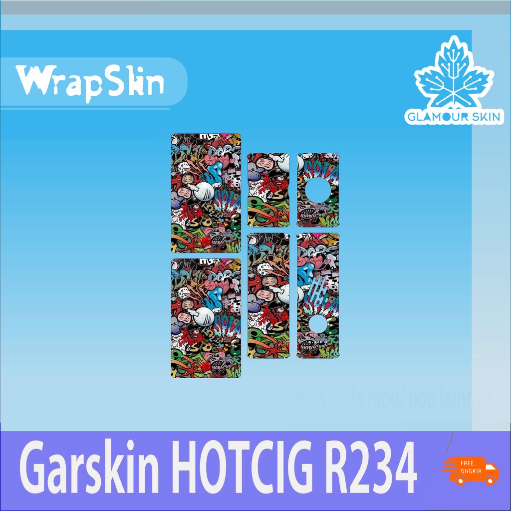 Jual Premium Hotcig R234 VAPOR/MOD/POD Garskin skin Wrap Custom & COD ...