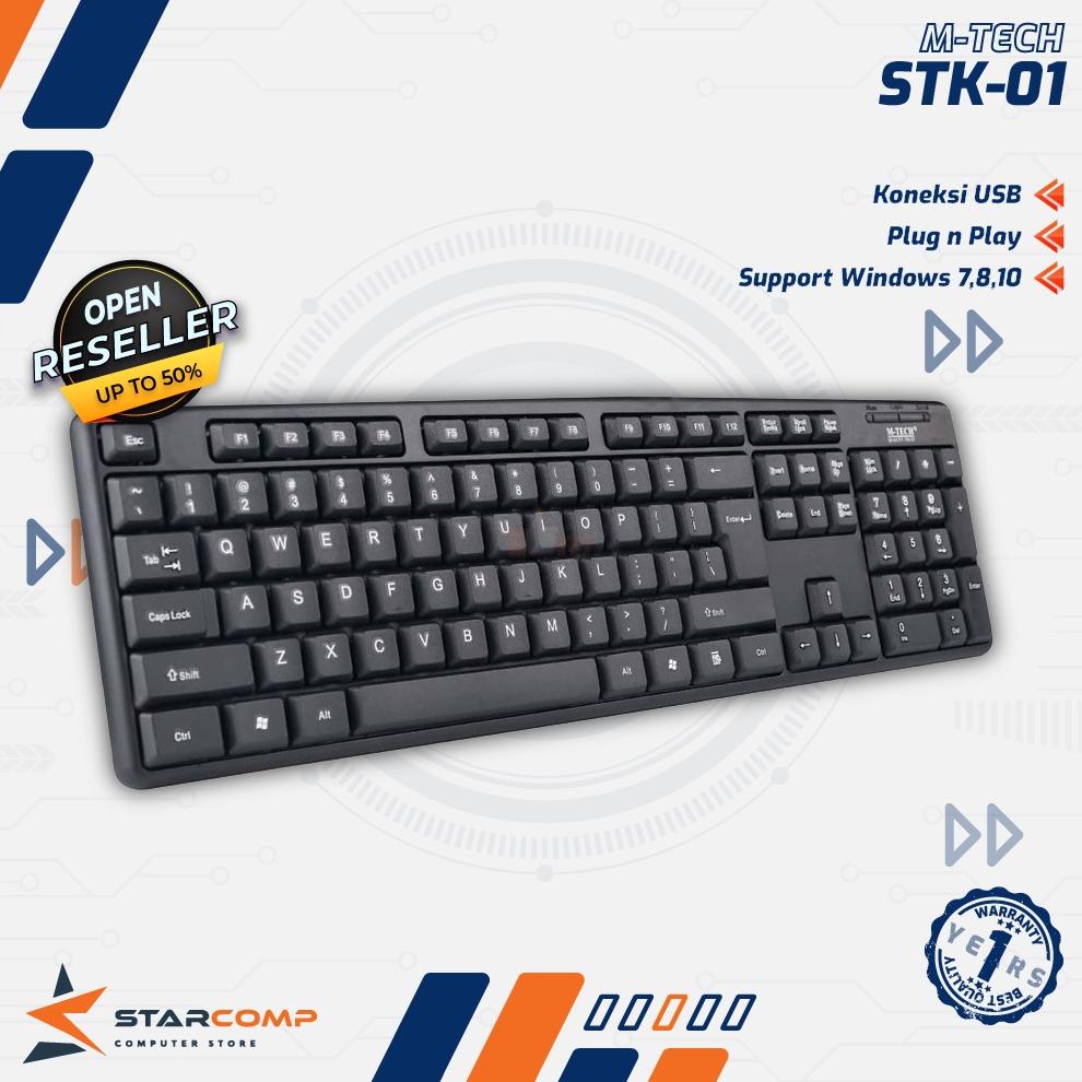 Jual Keyboard USB Standard M-Tech STK-01 Kabel | Shopee Indonesia