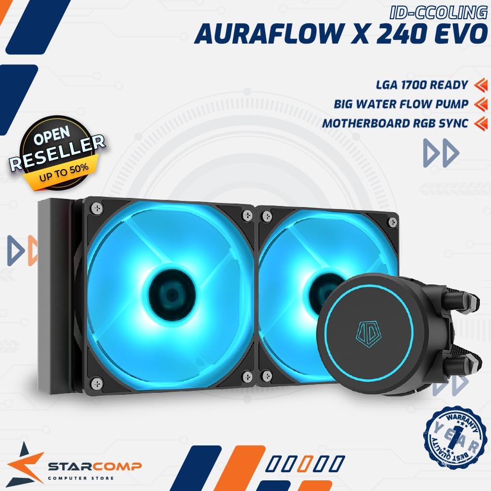 Jual ID-COOLING AURAFLOW X 240 EVO RGB Sync AIO CPU Water Cooling X240 IDCOOLING | Shopee Indonesia