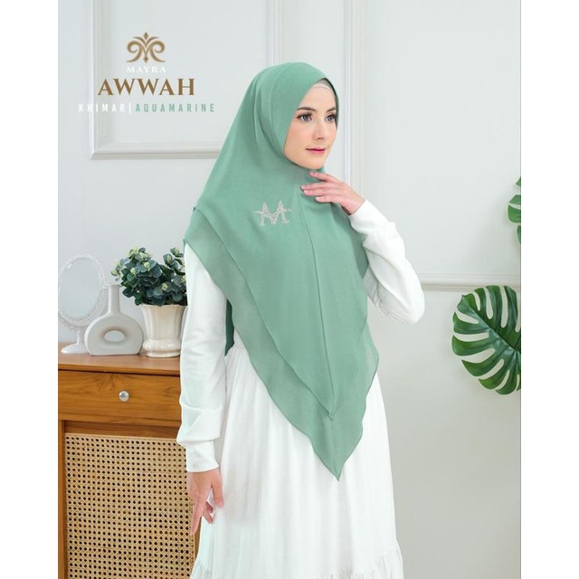 Jual AWWAH Khimar Mayra/Khimar Syari Terbaru Mayra/Khimar Premium/Hijab ...