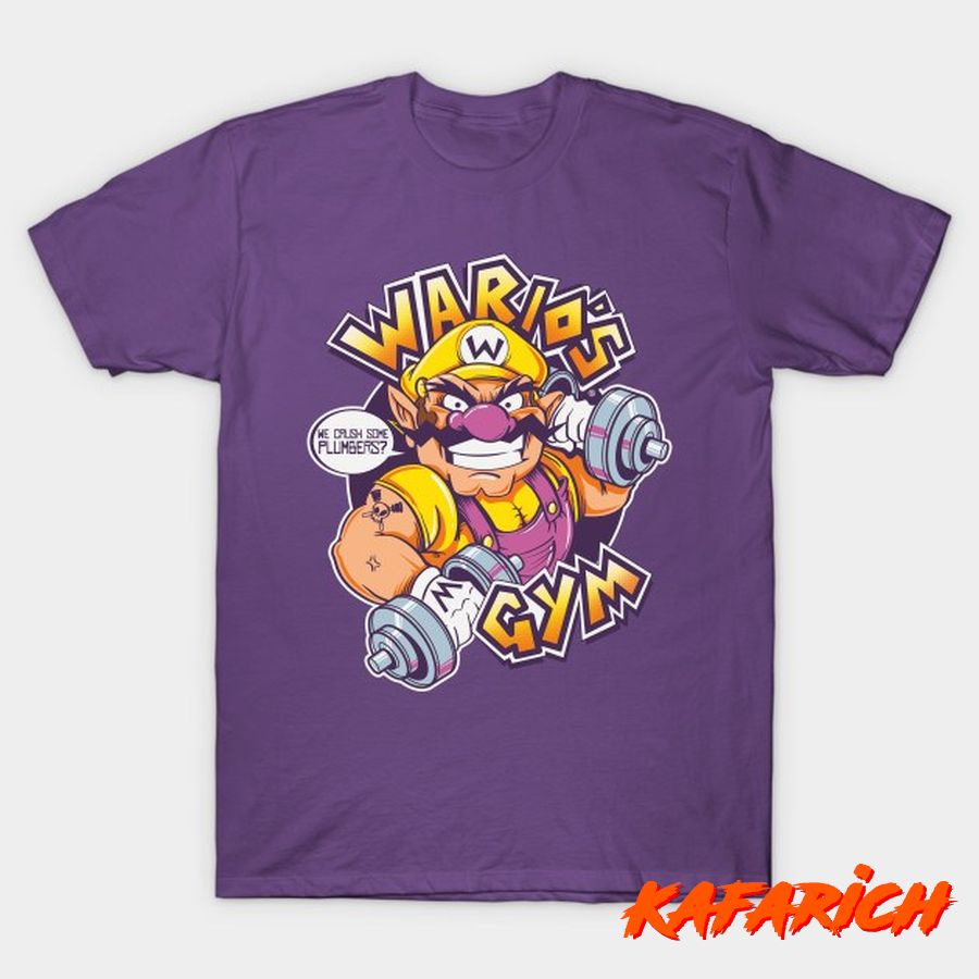 Jual Kaos Custom Popular Wario'S Gym Gym Nintendo Super Mario Bros ...