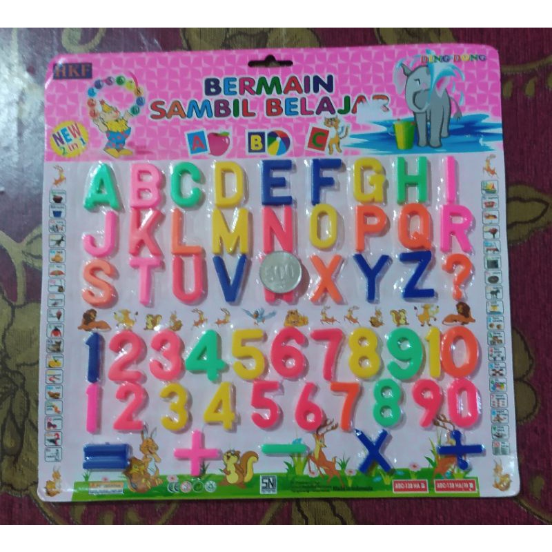 Jual ALFABET ANGKA KARAKTER MAINAN EDUKASI ANAK | Shopee Indonesia