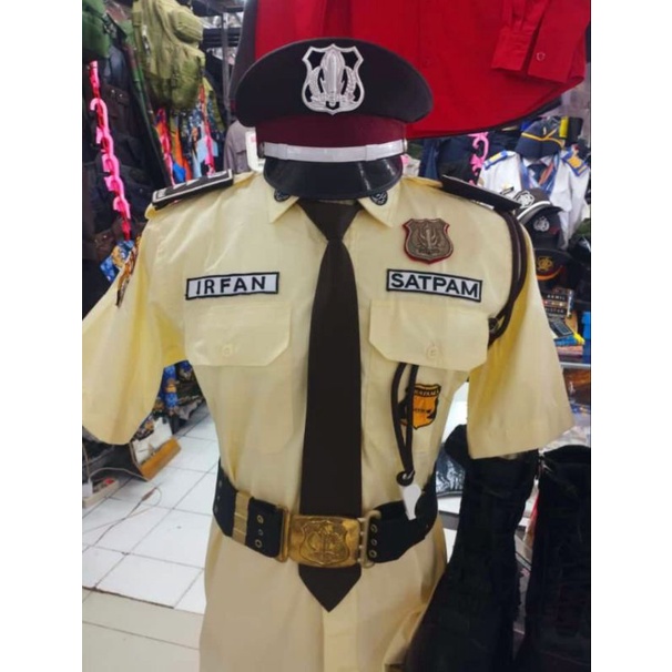 Jual Seragam PDH satpam cream 2024 | Seragam satpam cream terbaru | Shopee Indonesia